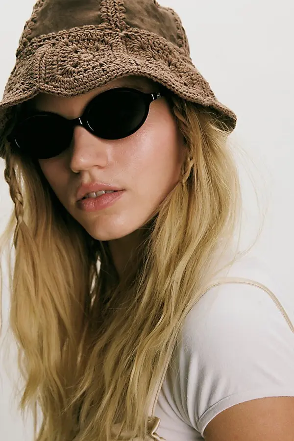 Free People Cameron Suede Bucket Hat - Brown