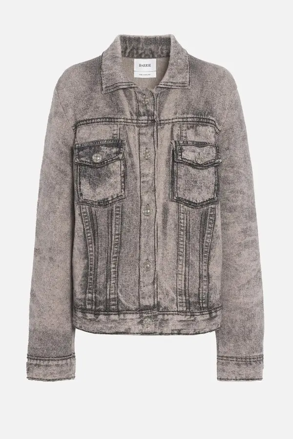 BARRIE Jacket In Printed Denim