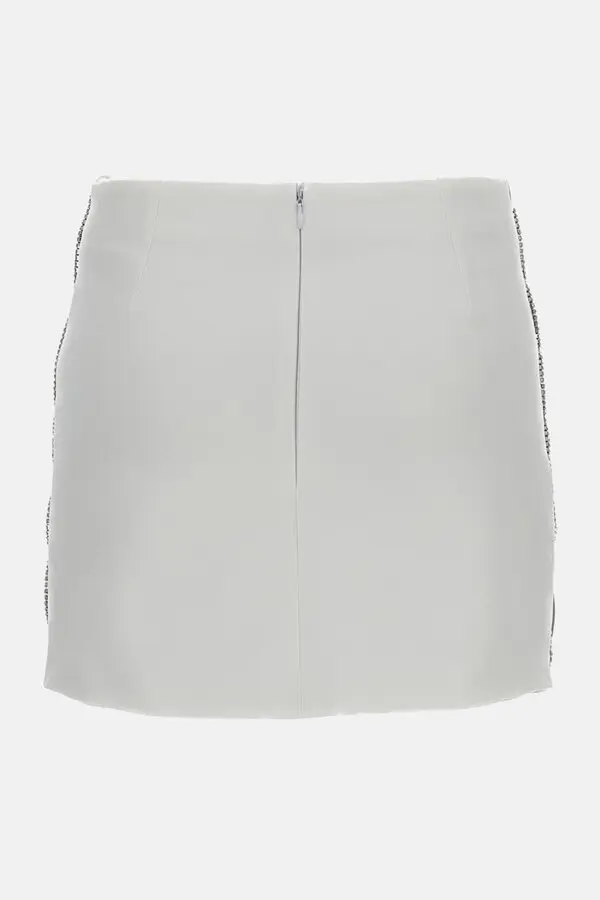 DES_PHEMMES Jewel Mini Skirt - Silver