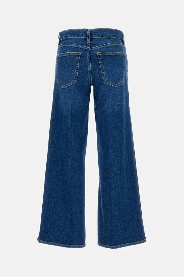 FRAME Low-rise Slim Wide-leg Jeans - Blu