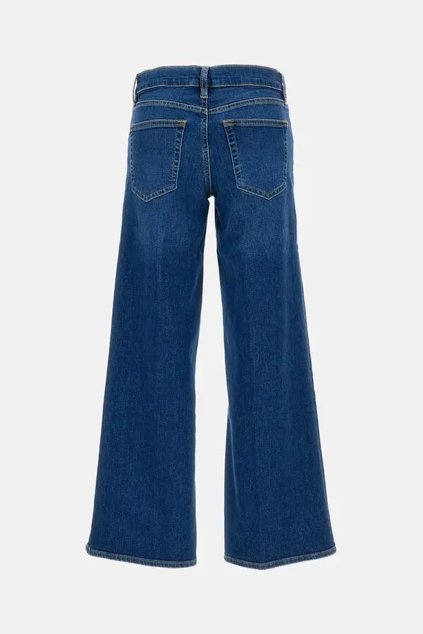 FRAME Low-rise Slim Wide-leg Jeans - Blue