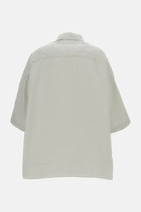 CASEY & CASEY Short-sleeved Panelled Cotton Shirt