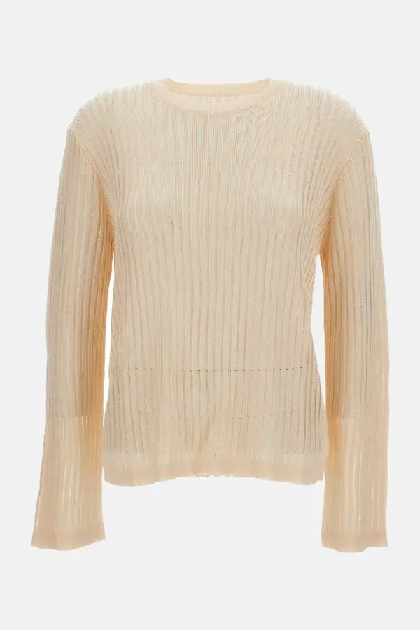 Loulou De Saison Semi-transparent Hedora Sweater - Beige