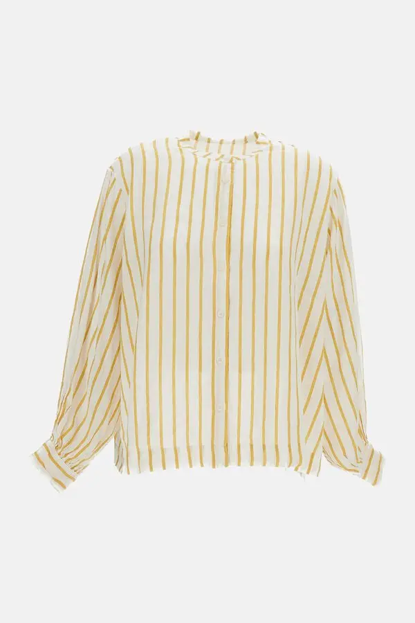 CASEY & CASEY Striped Linen Blend Shirt