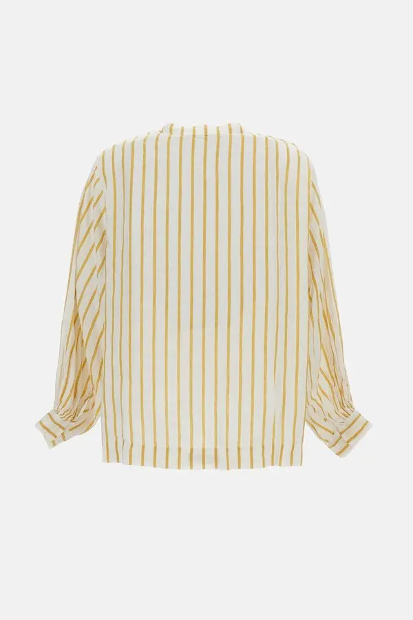 CASEY & CASEY Striped Linen Blend Shirt