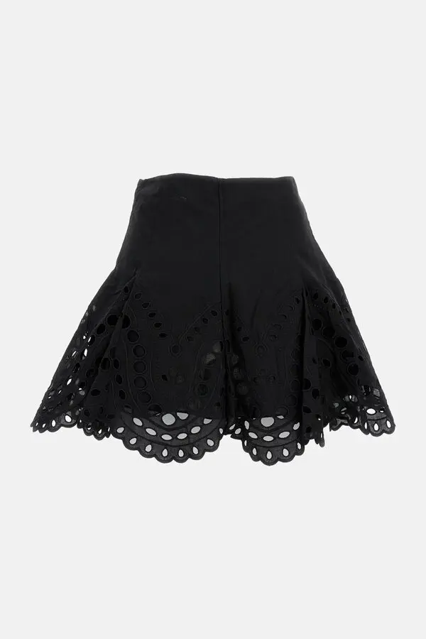 Charo Ruiz Ibiza Sail Skirt - Black