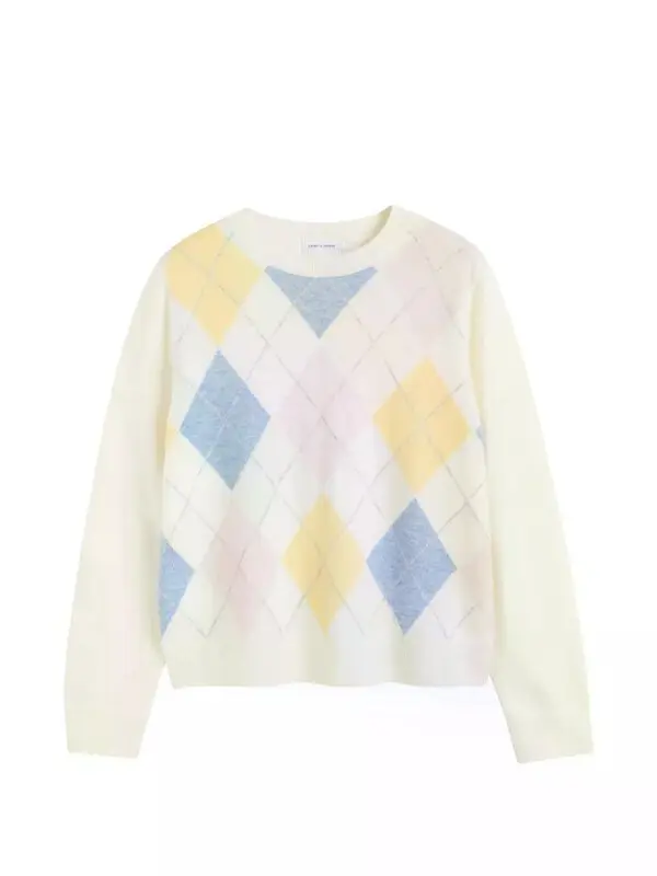 Chinti & Parker Argyle Wool Sweater - Neutrals