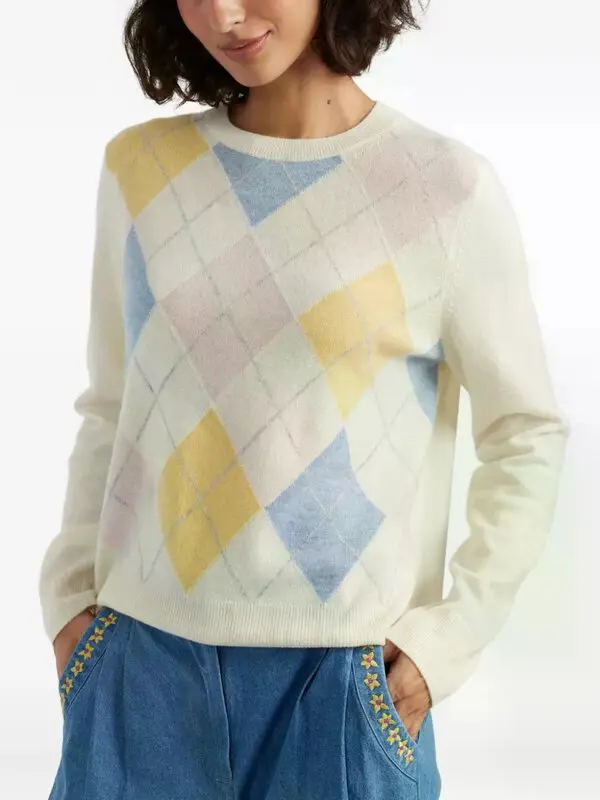 Chinti & Parker Argyle Wool Sweater