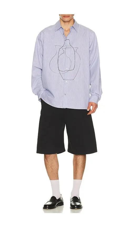 LE17SEPTEMBRE Printed Striped Shirt In . Also