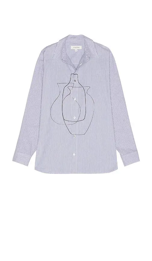 LE17SEPTEMBRE Printed Striped Shirt In . Also