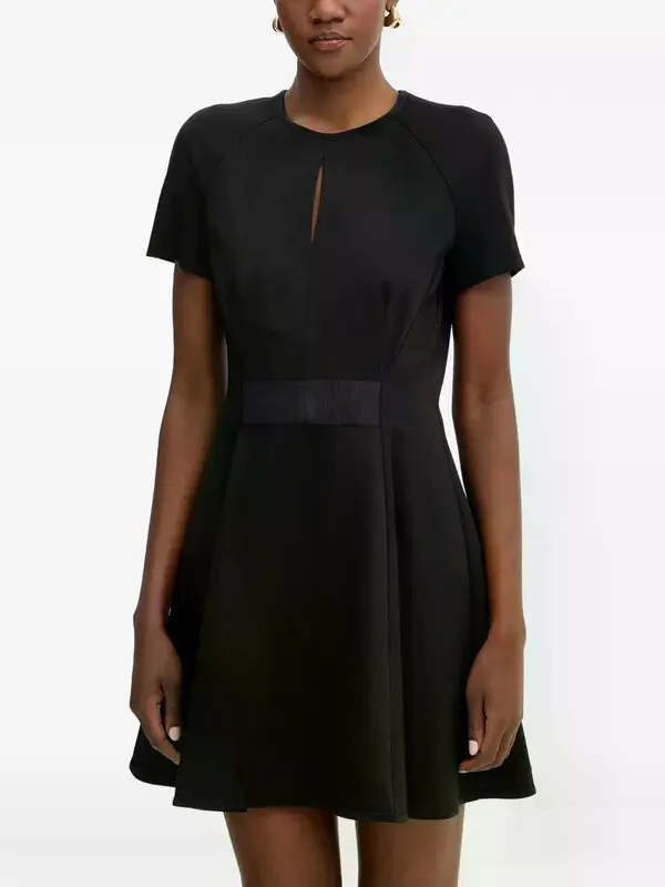 BOSS Cutout Waist Trim Dress - Black