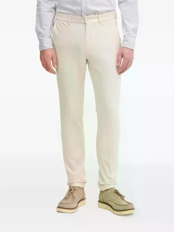 BOSS Slim-fit Cotton Trousers - Neutrals