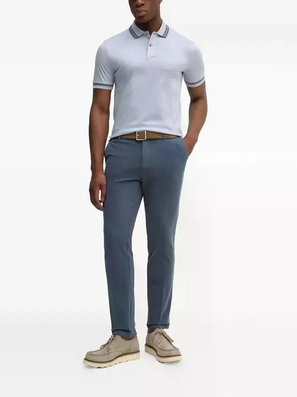 BOSS Straight-fit Cotton Trousers - Blue