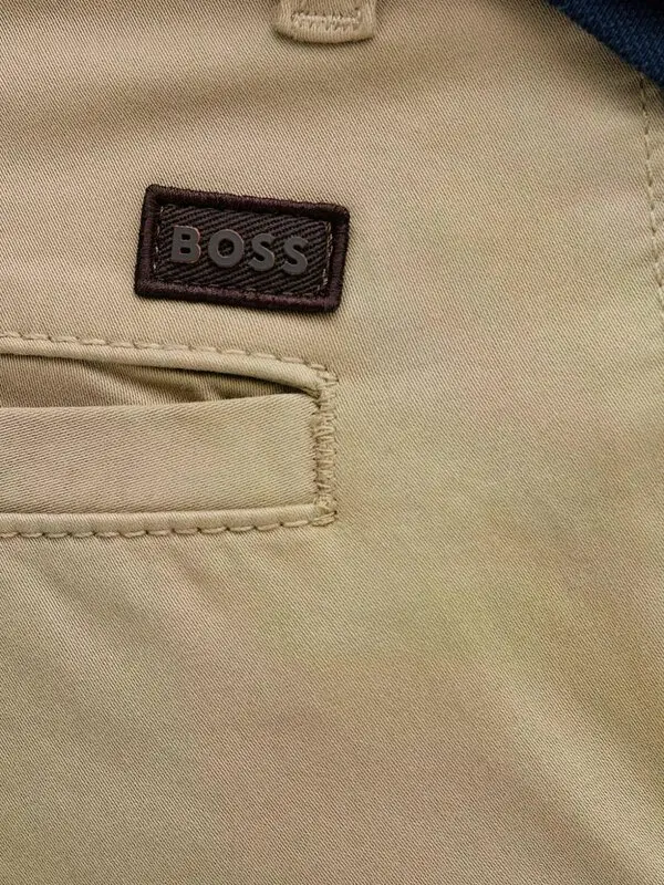 BOSS Regular-fit Cotton Trousers