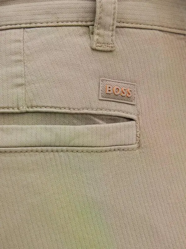 BOSS Straight Pleated Trousers