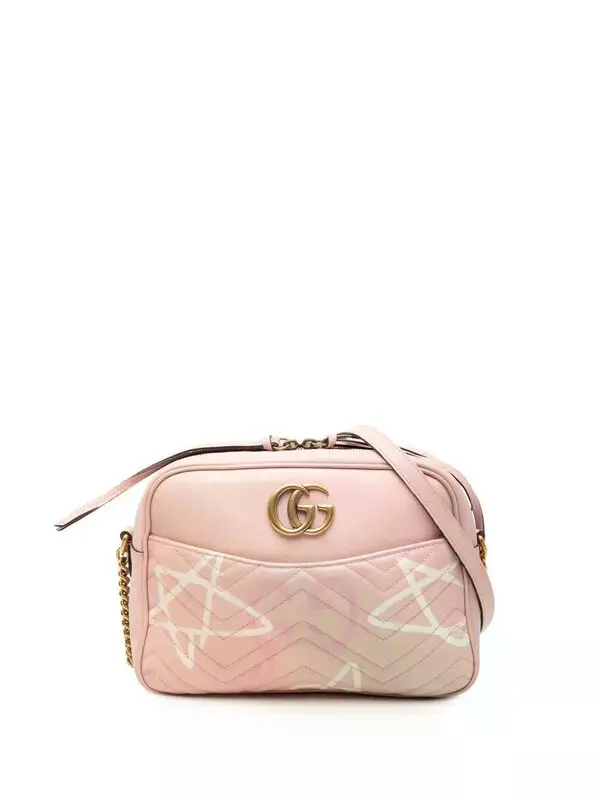 Gucci 2016-2026 Gg Marmont Matelasse Leather Ghost Crossbody Bag - Pink