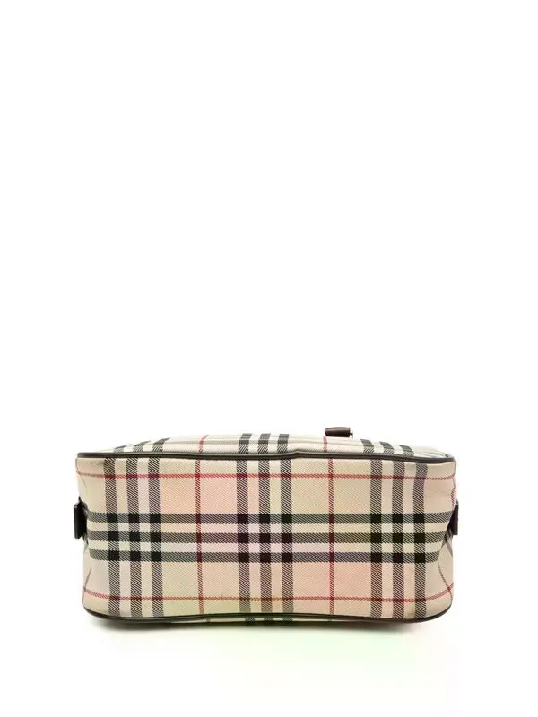 Burberry House Check Canvas Handbag - Brown