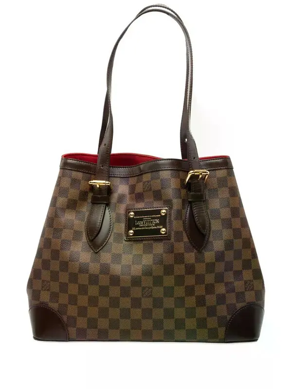 LOUIS VUITTON 2007-2012 Damier Ebene Hampstead Mm Tote Bag - Brown