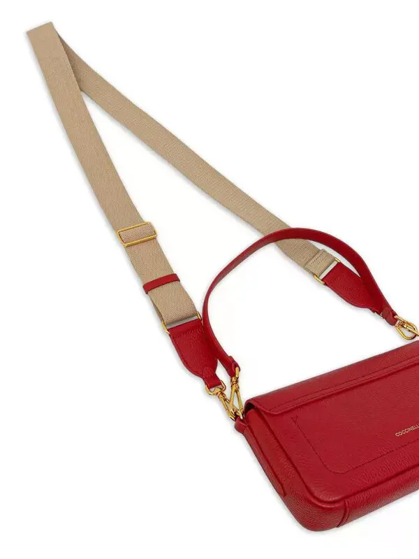 COCCINELLE C-me Lock Shoulder Bag - Red