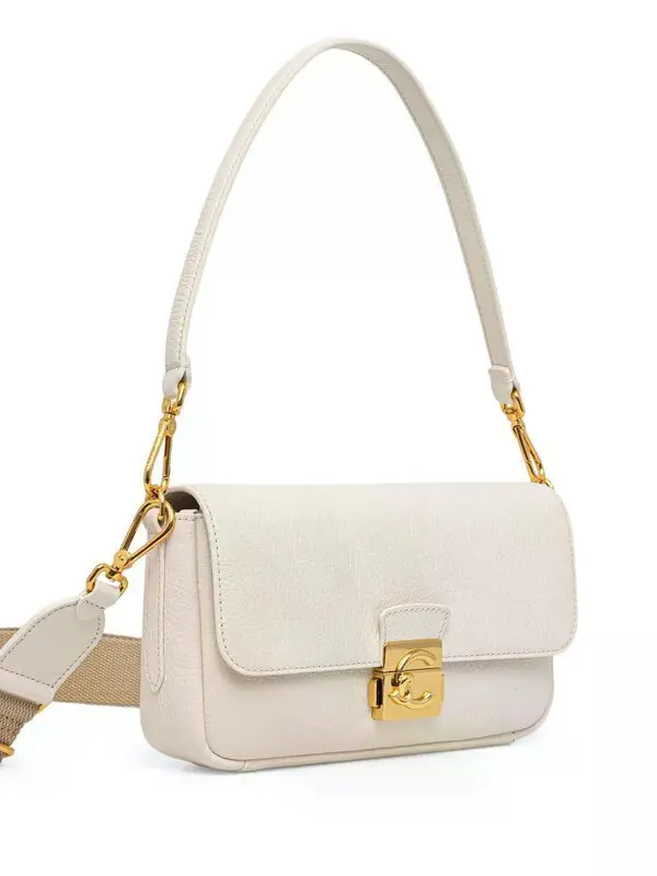 COCCINELLE Medium Shoulder Bag With Lock - Neutrals