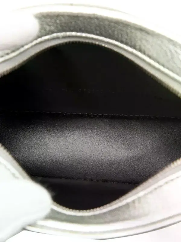 Balenciaga Xs Metallic Leather Everyday Camera Bag - Silver