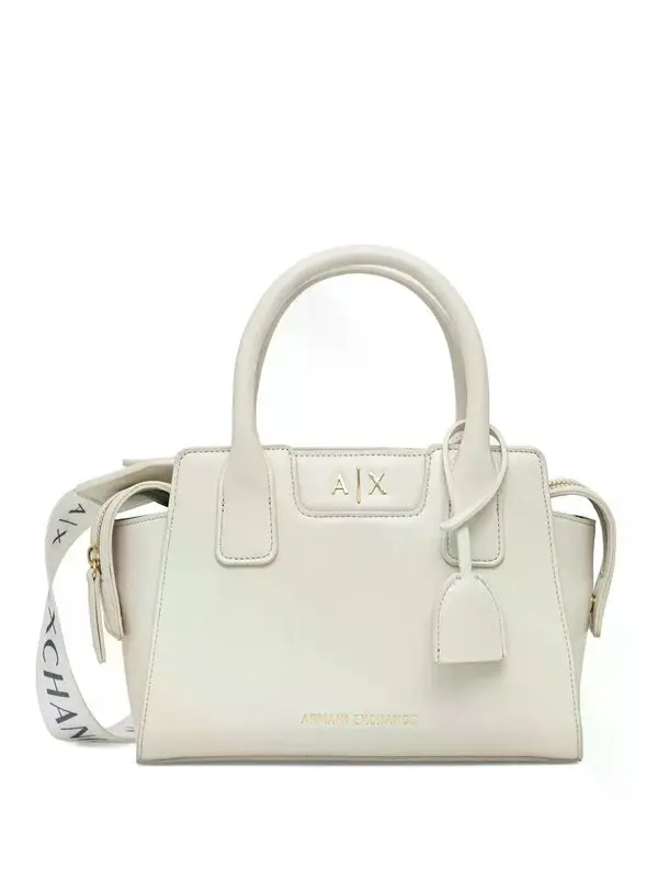 Armani Exchange Tag-detail Tote Bag - White