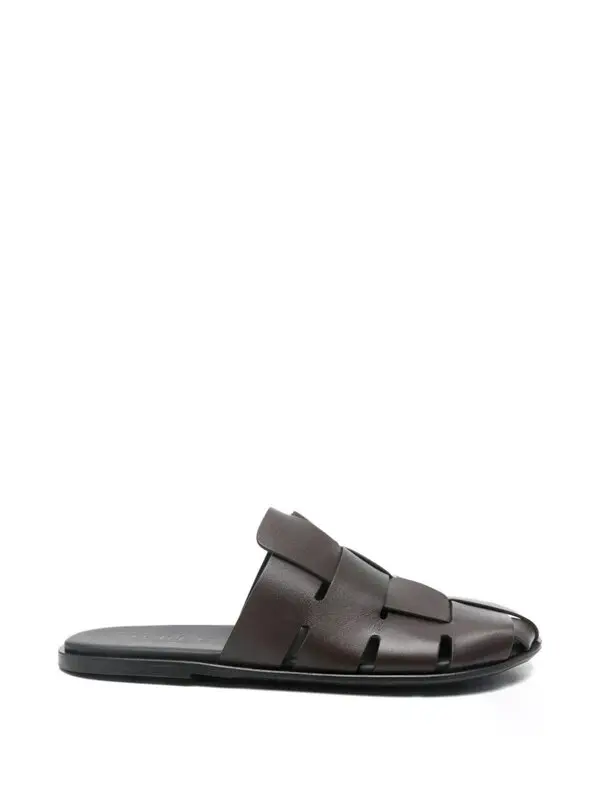Hereu Dira Slim Woven Leather Sandals