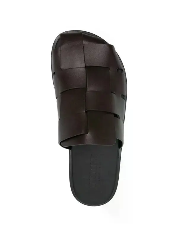 Hereu Dira Slim Woven Leather Sandals
