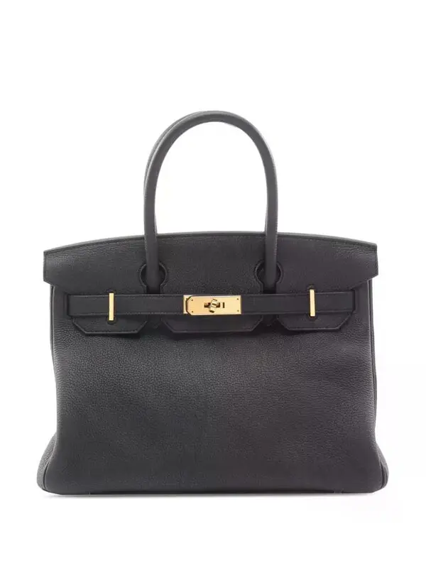 Hermès 2023 Togo Birkin 30 Handbag - Black