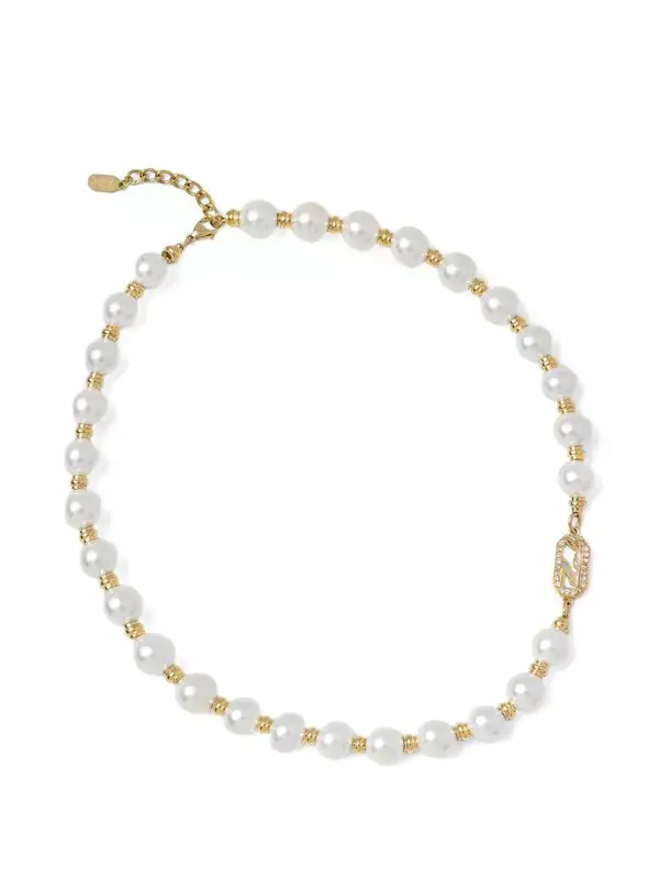 Karl Lagerfeld Pearl-embellished Necklace - Gold