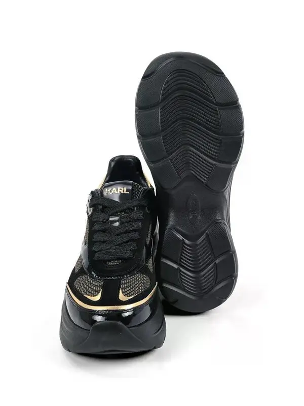 Karl Lagerfeld Panelled Sneakers - Black