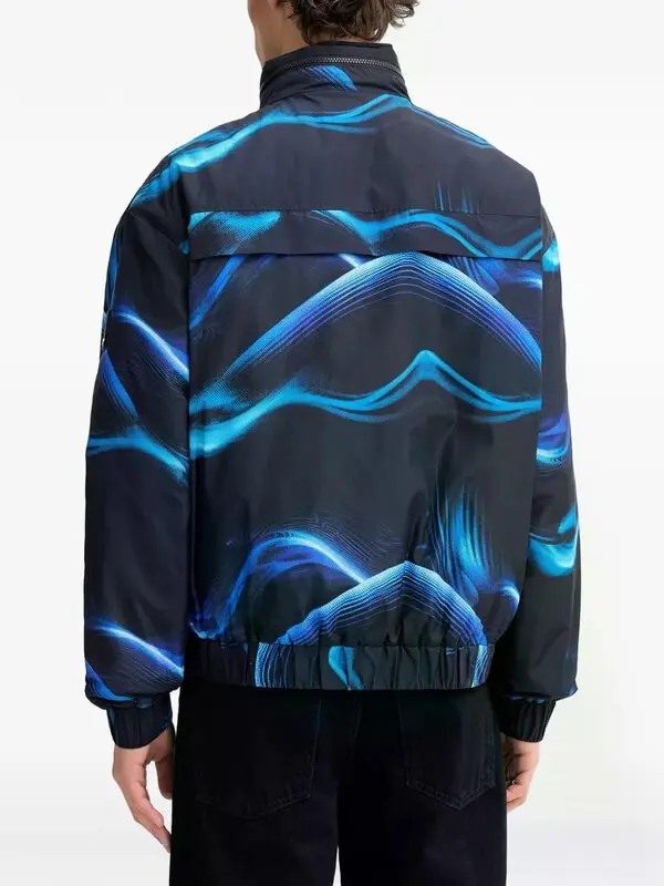 Karl Lagerfeld Hooded Print Jacket