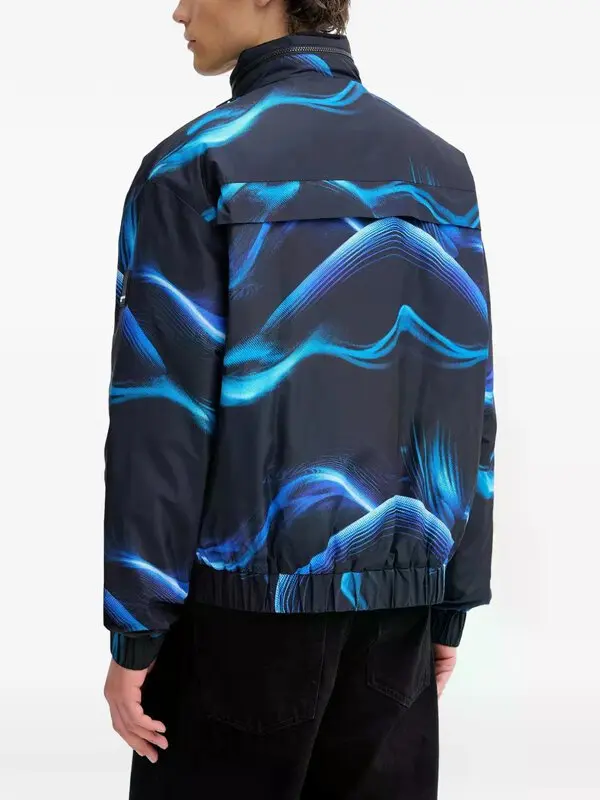 Karl Lagerfeld Hooded Print Jacket