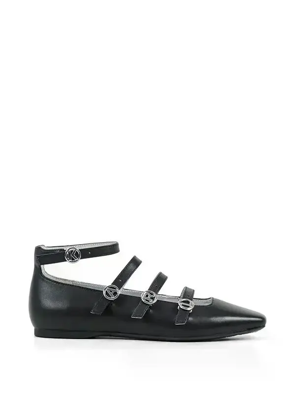 Karl Lagerfeld Strappy Ballet Flats - Black