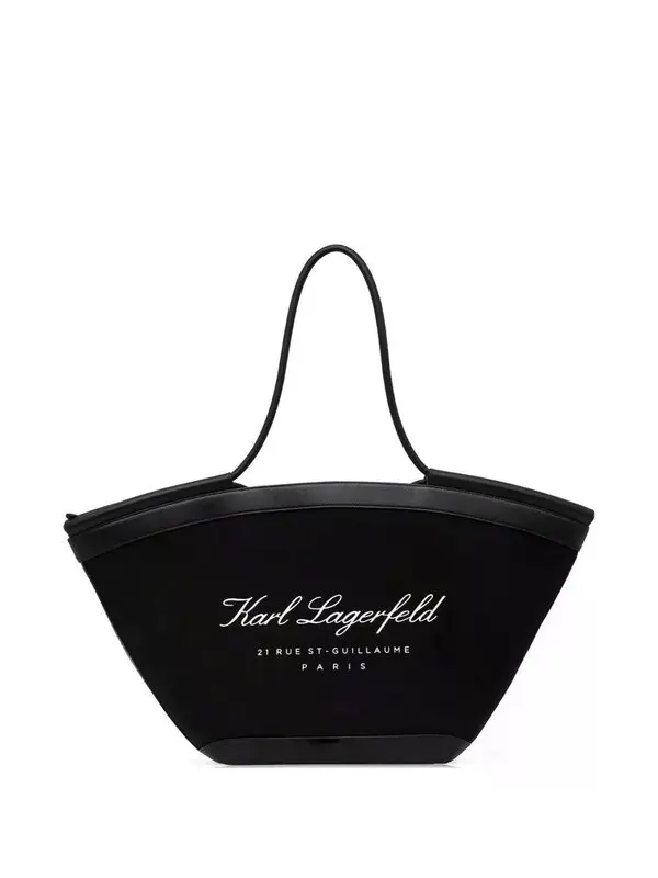 Karl Lagerfeld Logo-detail Tote Bag - Black