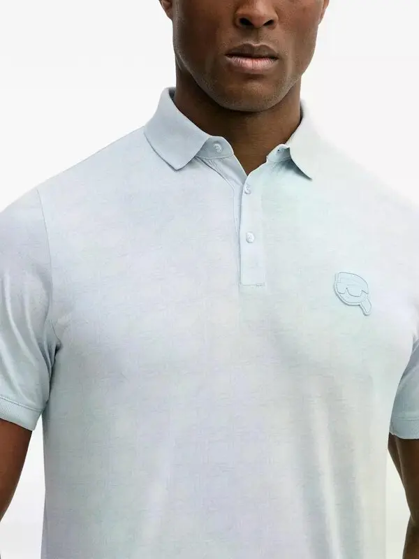 Karl Lagerfeld Logo-appliqué Polo Shirt
