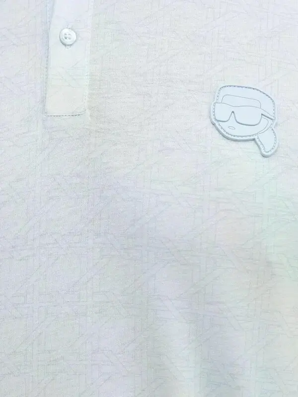 Karl Lagerfeld Logo-appliqué Polo Shirt