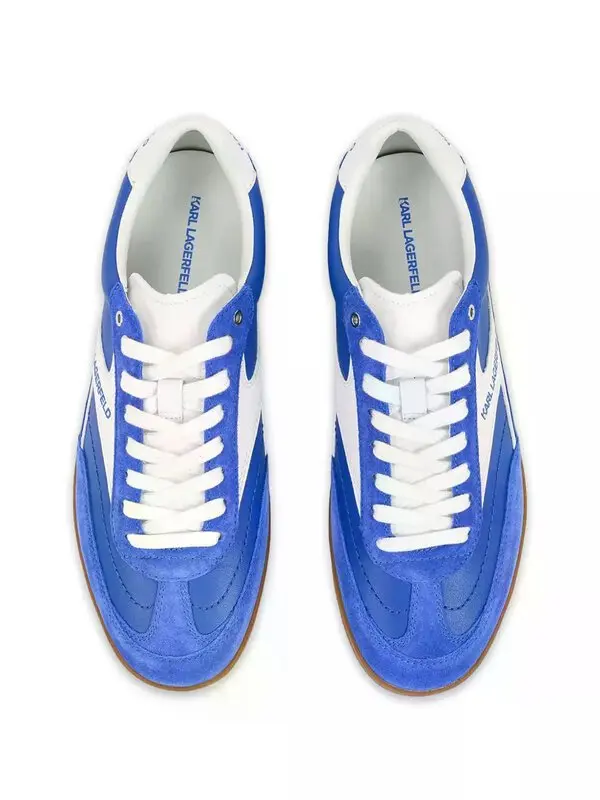 Karl Lagerfeld Panelled Suede Sneakers - Blue