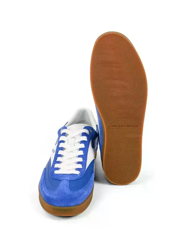 Karl Lagerfeld Panelled Suede Sneakers - Blue