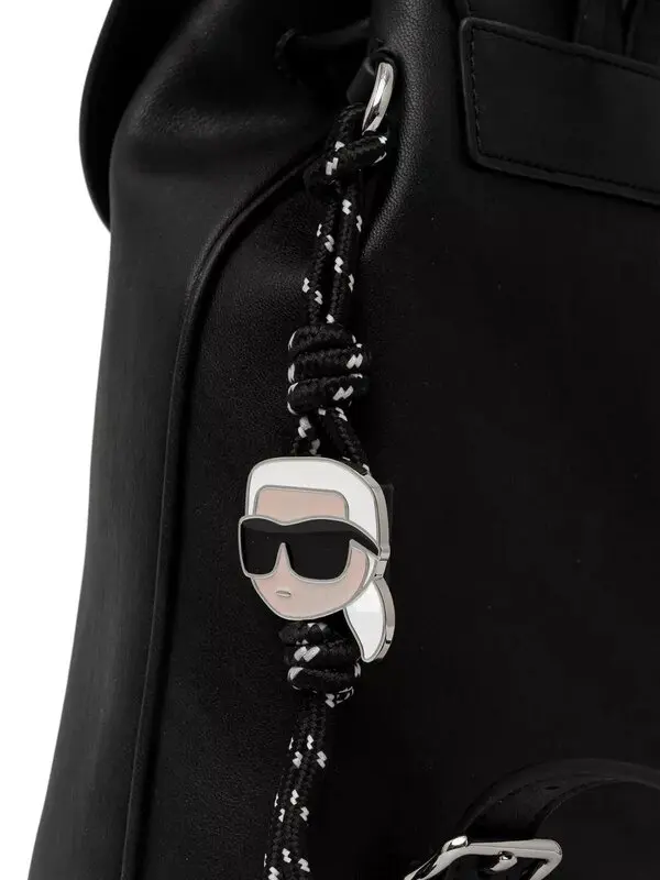 Karl Lagerfeld Drawstring Embossed-logo Backpack