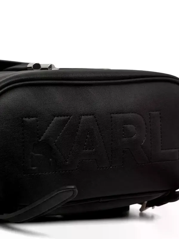 Karl Lagerfeld Drawstring Embossed-logo Backpack