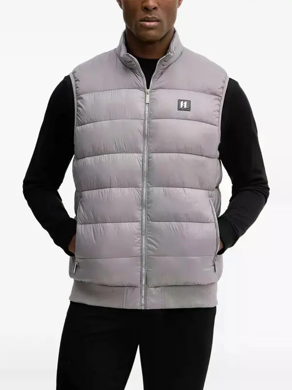 Karl Lagerfeld Quilted Vest - Grey