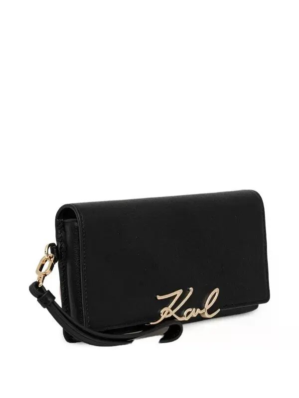 Karl Lagerfeld Logo Charm Wristlet