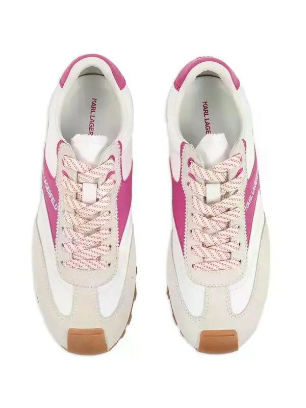 Karl Lagerfeld Sonar Contrast-panelled Sneakers - White