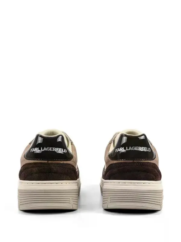 Karl Lagerfeld Kourtney Logo-patch Panelled Sneakers - Brown