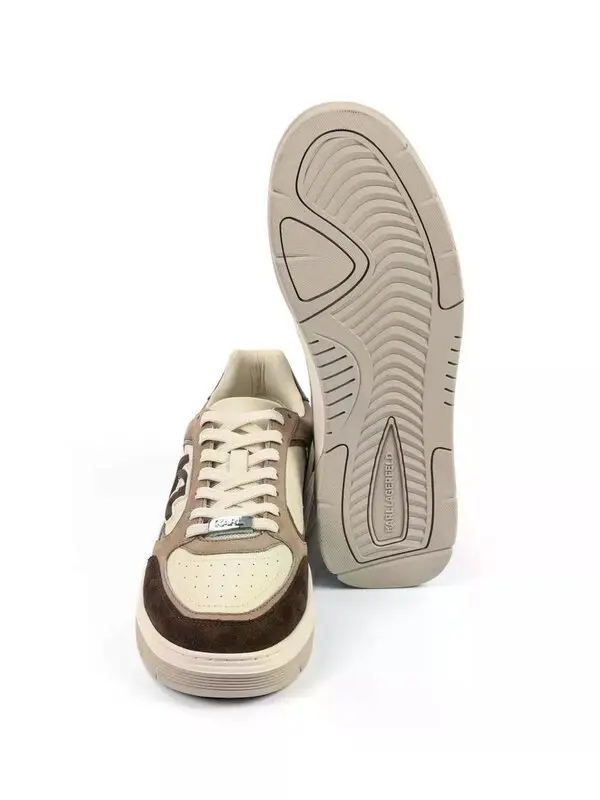 Karl Lagerfeld Kourtney Logo-patch Panelled Sneakers - Brown