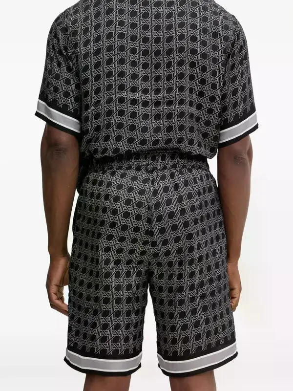 Karl Lagerfeld Geometric-print Shorts