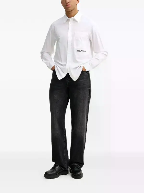 Karl Lagerfeld Chest-pocket Long-sleeve Shirt