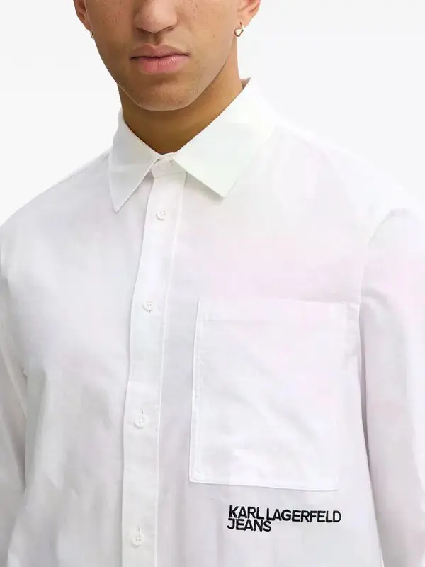 Karl Lagerfeld Chest-pocket Long-sleeve Shirt