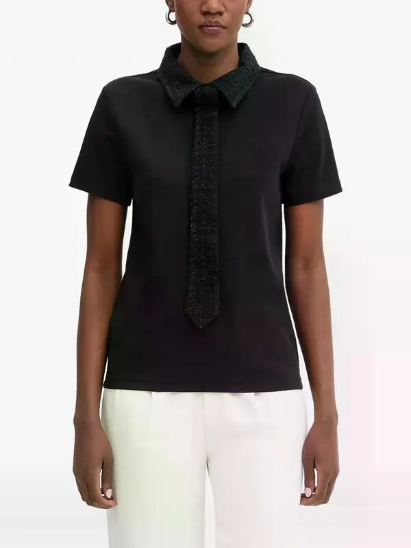Karl Lagerfeld Tie-collar T-shirt